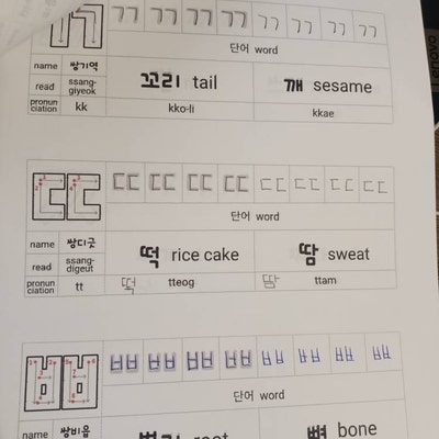 Korean Learning Printable, Korean Tracing, Hangul Worksheets, Hangul ...