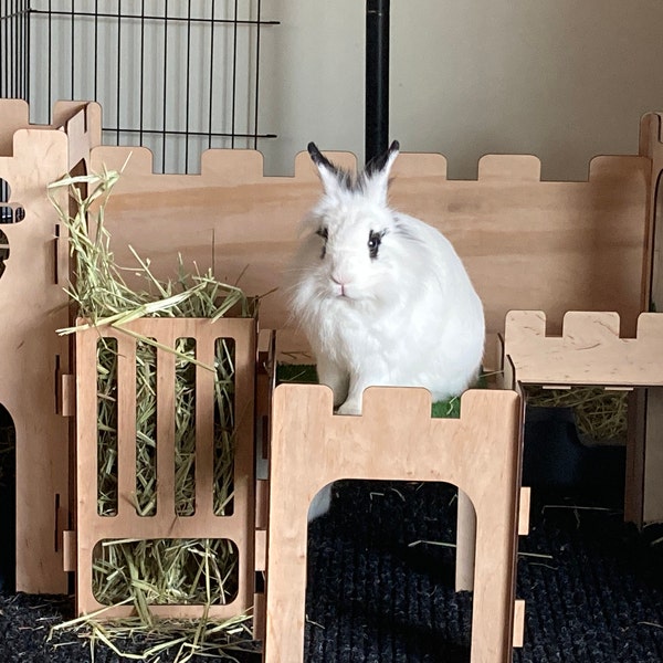 Wooden Rabbit House, Bunny сastle + 2 Ramps - Etsy