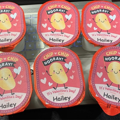 Valentine Chip Labels Printable Valentines for Snack Size Chips ...