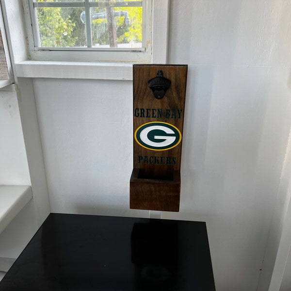 Beer Bottle Opener Wall Mount Sports Team, NBA, NFL, MLB, College - Etsy