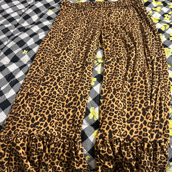 Handmade Ruffle Pants: Soft Slub Knit Cotton, Made in USA - Etsy