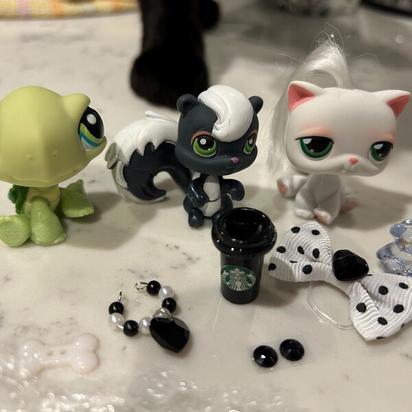 Littlest Pet Shop Rare Vintage LPS Horses Alpaca Llama Glitter Deer ...