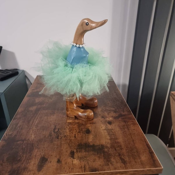 Darcy Wooden Tutu Duck, Bamboo Duck, Dressed Duck in Dress ...