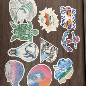 BEACH STICKER PACK Beach Stickers Aesthetic Stickers Boho | Etsy
