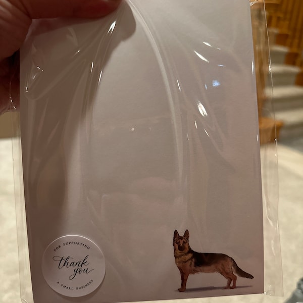 Personalized Dog Animal Notepad Stationery, A Note From Notepad With ...