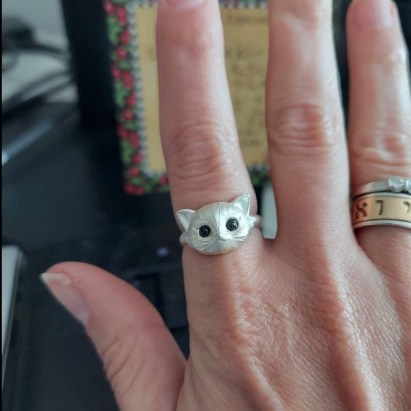 Jedi Neon Pink Spinel Ring Aesthetic Pink Statement Rings for Wedding ...