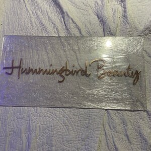 Custom Laser Cut Mirror Acrylic Logo Sign on Acrylic With | Etsy