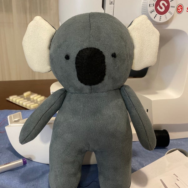 Koala Bear Stuffed Animal, Koala Sewing Pattern, Plush Animal Pattern ...
