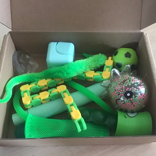 Fidget Toys, Fidget Toy Box, Sensory Toys. Choose Your Colour! 13 ...