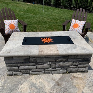 Square Metal Fire Pit Ring Lid Cover - Etsy