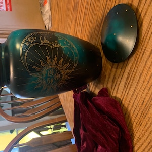 Leopard Print Cremation Urn, Cheetah Print Cremation Urn, Hand Painted ...