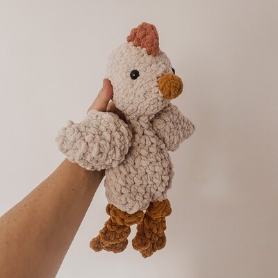 MINI Chickie Chicken Knotted Lovey Crochet Chicken PATTERN - Etsy