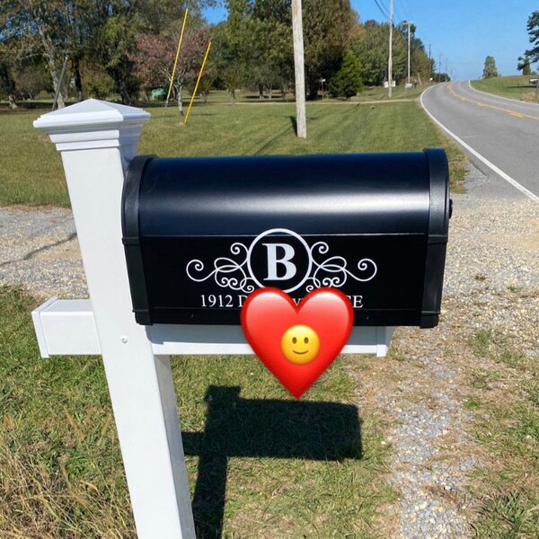 Mailbox Decal #4 - Custom Personalized Vinyl Mailbox Decal - SET OF 2 ...