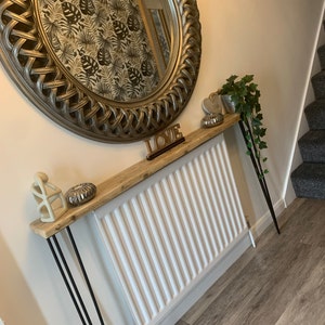 Rustic Radiator Cover With Hairpin Legs Radiator Shelf - Etsy UK