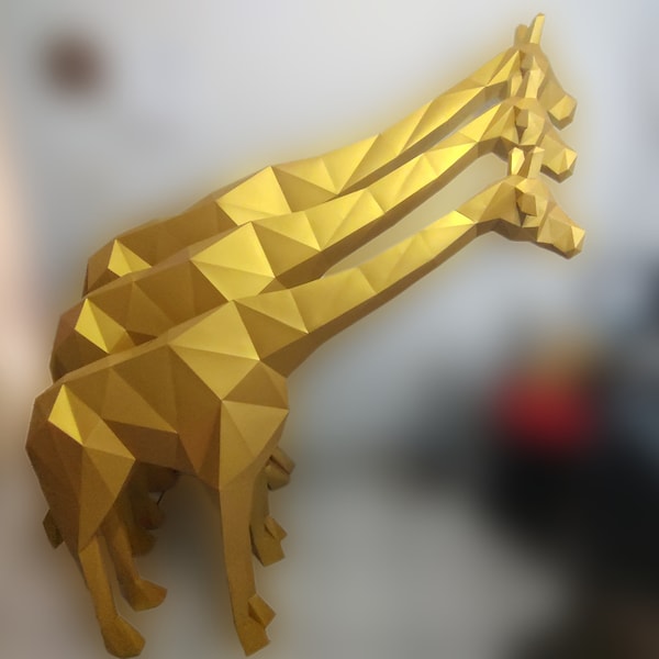 DIY Low Poly Flamingo Trophy Head, DIY Flamingo Head Template, Eburgami ...