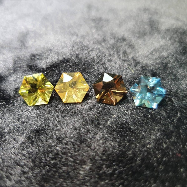 Amethyst Quartz Fancy Lozenge Cut Faceted Gemstones - Loose Gemstones ...