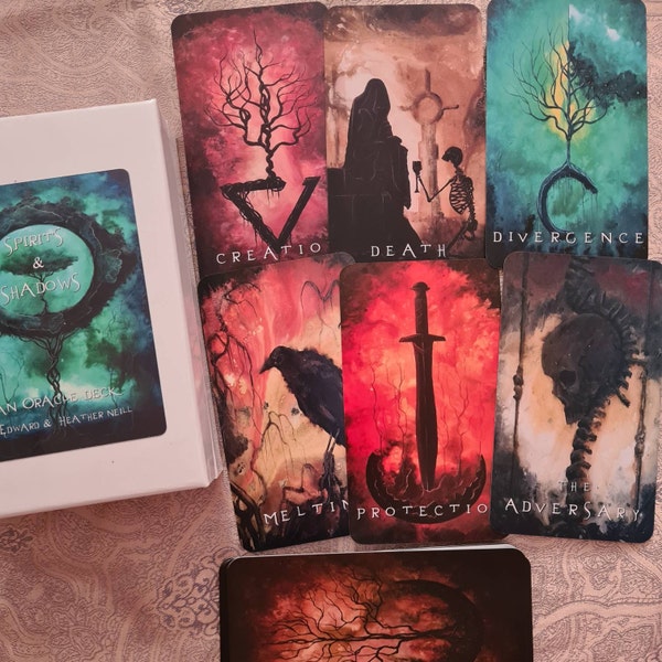 Spirits & Shadows Oracle Deck - 52 Card Intuitive Oracle Deck Featuring ...