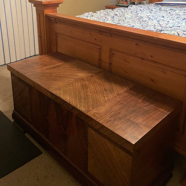 Restored 1940's Waterfall Cedar Chest by Dillingham - Etsy