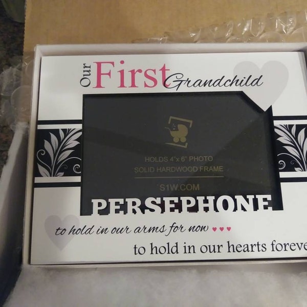 Personalized Baby Picture Frame, First Grandchild Frame, Grandparents ...