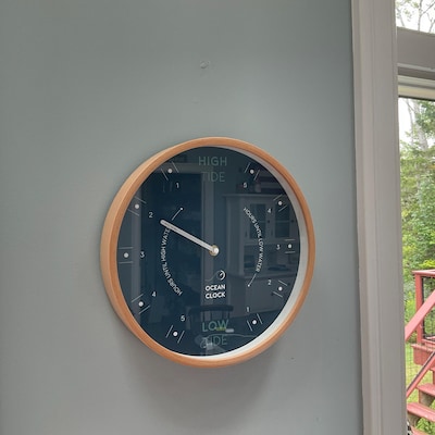 White Wood Tide Clock CUSTOM - Etsy