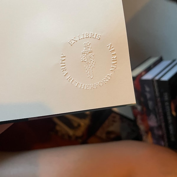 Book of Flowers Embosser for Library Books, Book Embossing Tool ...