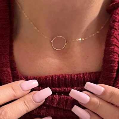 Gold Discreet Day Collar Karma Necklace Sub Collar Subtle Collar, Gold ...