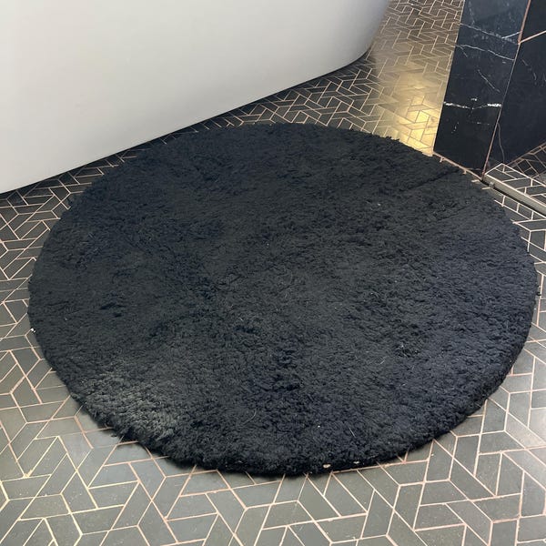 Moroccan Cobalt Blue Rug - Moroccan Solid Rug - Beni Ourain Rug ...