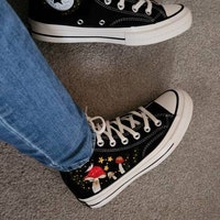 Custom Converse Embroidered Shoes Converse Chuck Taylor 1970s ...