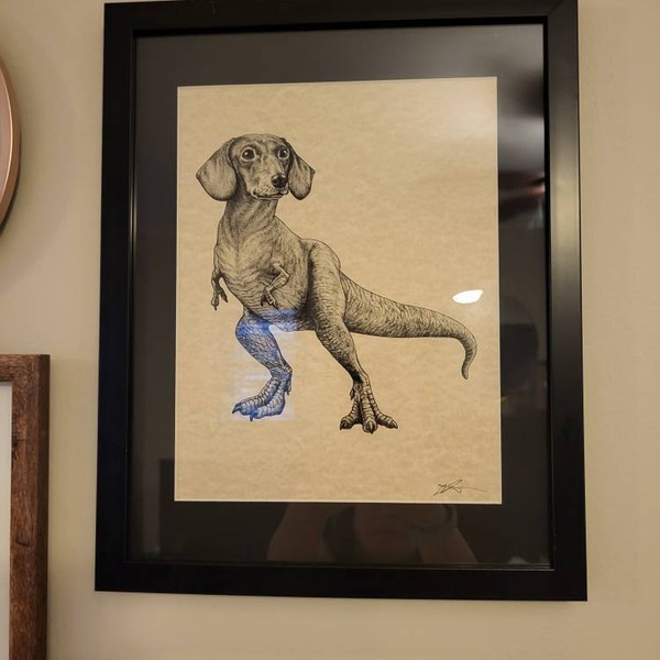 Sharktopus Parchment Print | Shark + Octopus Hybrid Animal | 8.5x11 ...