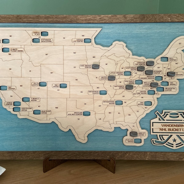 Custom Baseball Stadium Travel Map Tracker, Ballpark Travel Map, MLB ...