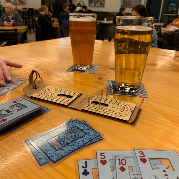 KNODY Original Ultimate Leather | Wrap Around | Travel Cribbage Board ...