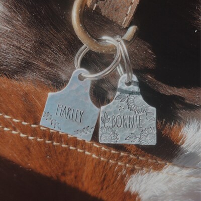 Cattle Tag Dog Tag, Personalized Dog Tag for Dogs, Dog ID, Pet ID Tag ...