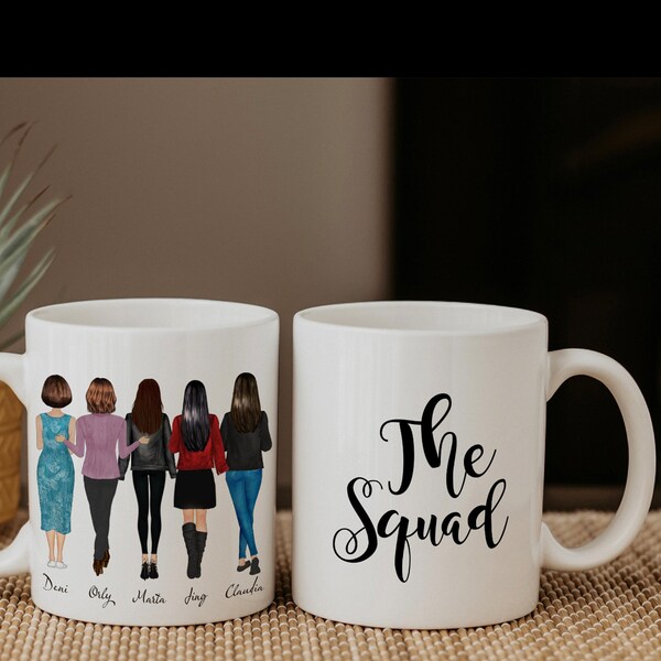 Custom Printable Four Best Friends, Personalized Four Soul Sisters ...