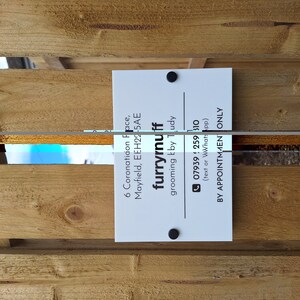 Personalised Wifi Acrylic Sign Small Business, Wifi QR Code Wall Plaque ...