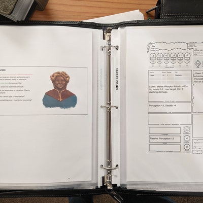 Sidekick Character Sheet A4 Dnd 5e PDF Fillable - Etsy