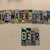 Pick Your Letters & Numbers Raised/embossed License Plate Letters and ...