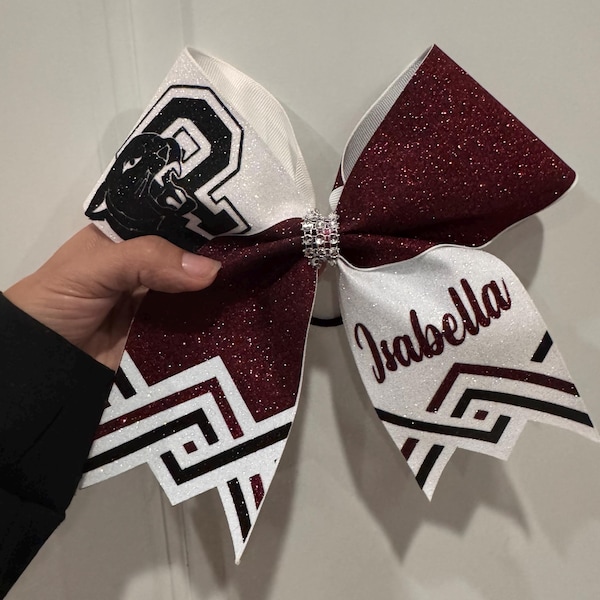 Rhinestone Pattern Cheer Bow CUT FILE - Digital File Only - Cheerbow ...