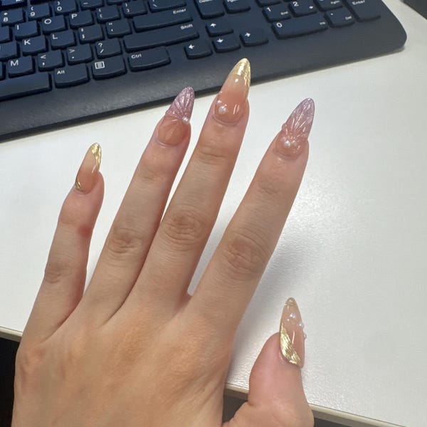 Long Nails Keyboard Cover Silicone Raised Keycaps for Quiet, Easy ...