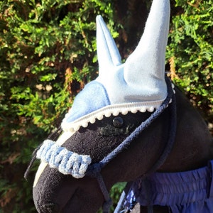 Deluxe Ear Bonnet Pale Blue for Hobby Horse Fly Veil for - Etsy