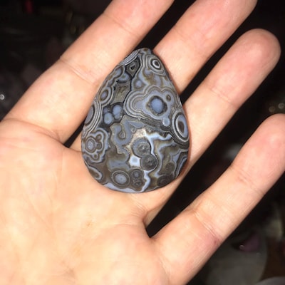 Gobi Agate Eye Agate Stone From Mongolia, Natural Desert Tumbled Palm ...