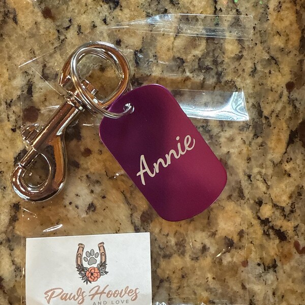 Personalized Horse Blanket Tag, Horse Rug Tag, Tack Tag, Horse Name Tag ...