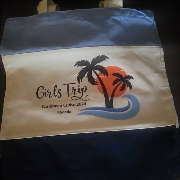 Personalized Girls Trip Bag, Girls Travel Bag, Girls Trip Gift, Girls ...