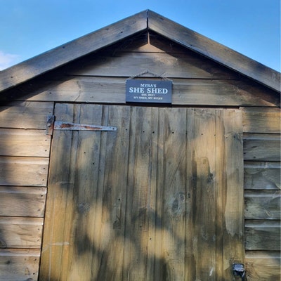 Personalised She Shed Wooden Sign My Shed My Rules Plaque Mothers Day ...
