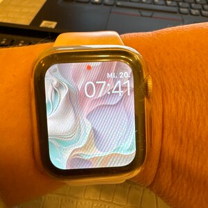 Personalized Apple Watch Wallpaper Monogram Smartwatch Background ...