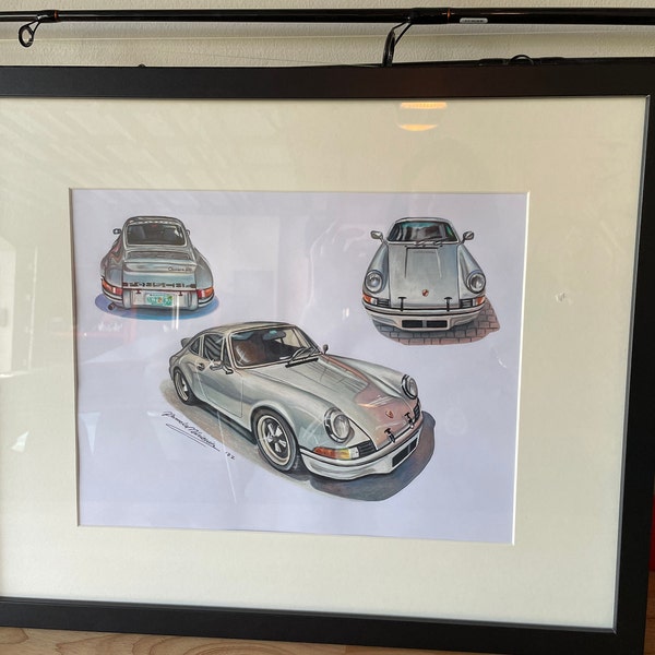 Original Drawing of Nissan, Realistic Car Drawing, Car Portrait, Gift ...