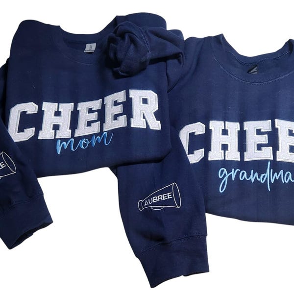 Cheer Mom Arched Applique Embroidery Design - Machine Embroidery File ...