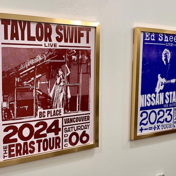 Personalized Concert Poster - Custom Band Gig Print - Music Wall Art ...