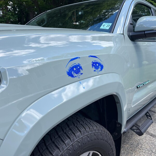 Large Romantic Crying Anime Eyes Decal for Car or Laptop - Etsy