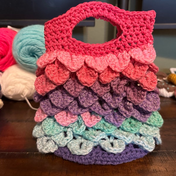 Mermaid Tail Handbag- Crochet Pattern Only - Etsy