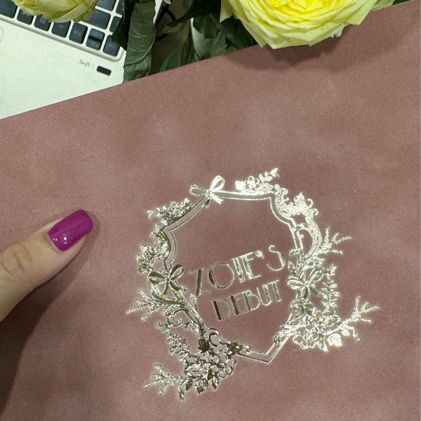 Wedding Invitation Suede | Luxury Forest Velvet Envelope and Elegant ...